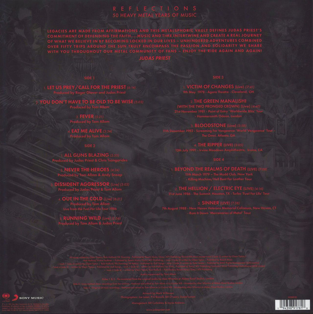 Judas Priest Reflections: 50 Heavy Metal Years Of Music - Red Vinyl UK — RareVinyl.com