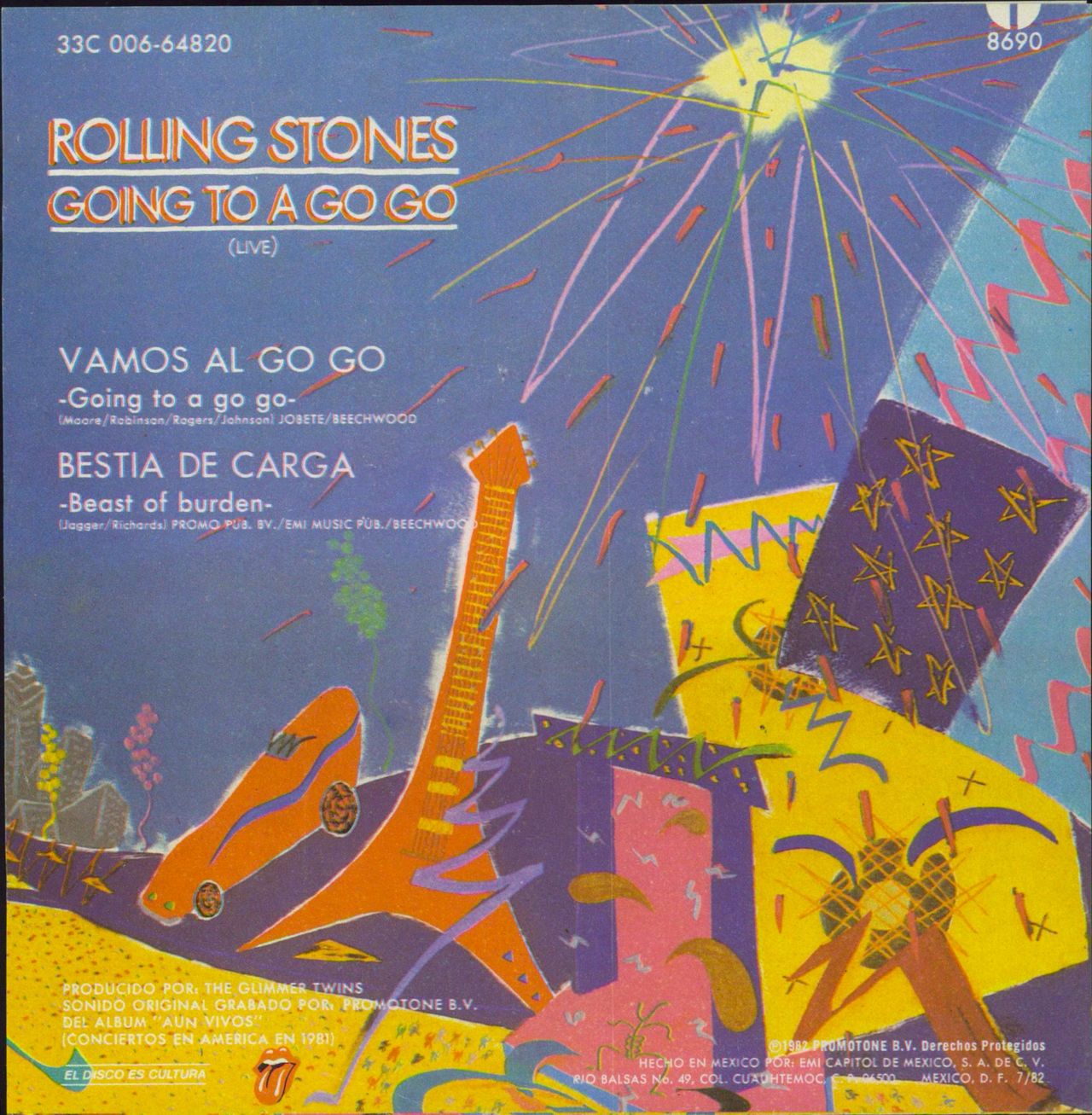 The Rolling Stones Vamos Al Go Go - Going To A Go Go Mexican 7" vinyl ...