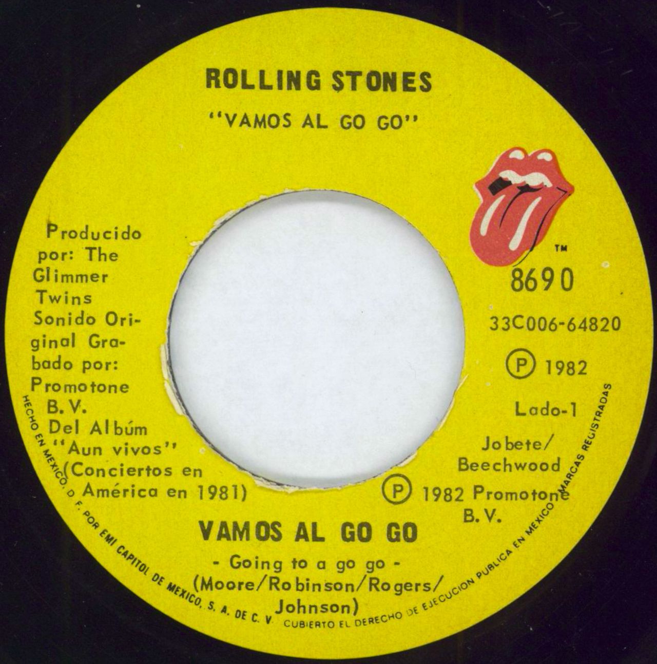 The Rolling Stones Vamos Al Go Go - Going To A Go Go Mexican 7" vinyl ...